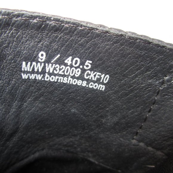 Born | Shoes | Born Lattice Buckle Mules Clogs Leather Black Sz 9 ...